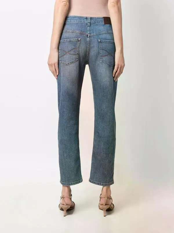 Brunello Cucinelli Mid-rise Straight-leg Jeans
