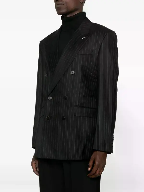 Givenchy Stripe-pattern Double-breasted Blazer