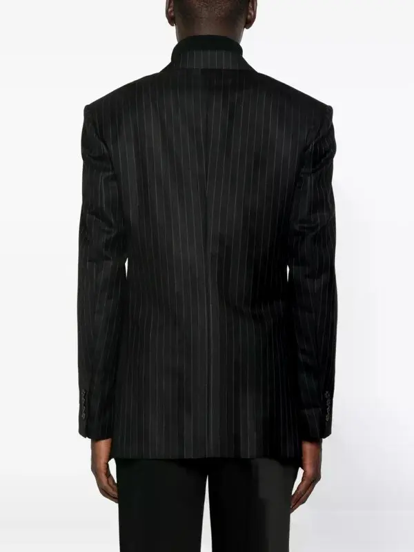 Givenchy Stripe-pattern Double-breasted Blazer
