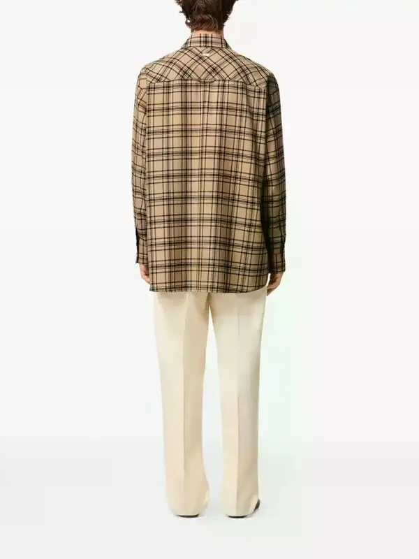 Ami Checked Wool Shirt