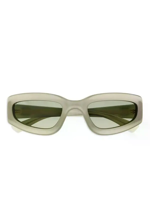 Gucci Geometric-frame Sunglasses - Yellow