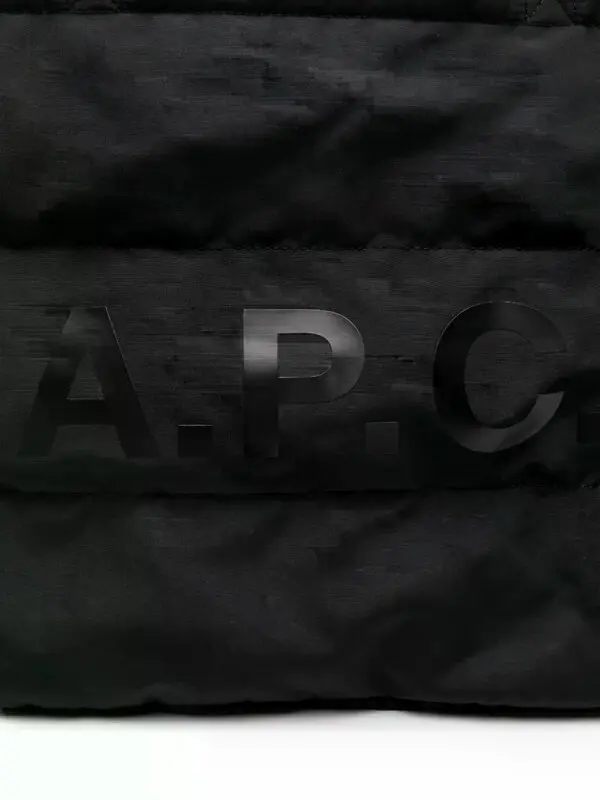 A.p.c. Quilted Logo-print Tote Bag