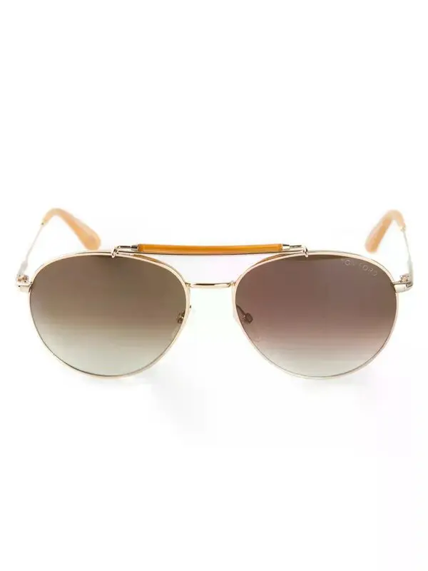 TOM FORD Colin Aviator Sunglasses - Metallic