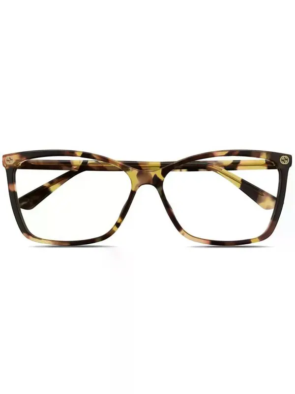 Gucci Square-frame Glasses - Brown