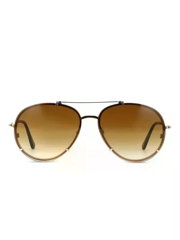 TOM FORD Rimless Sunglasses - Gold