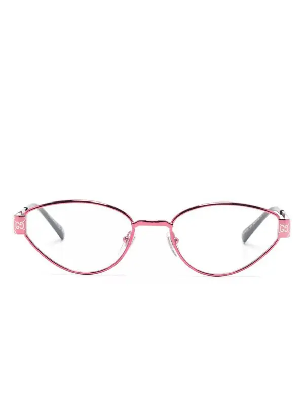 Gucci Oval-frame Glasses - Pink