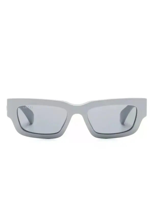 Gucci Rectangle-frame Sunglasses - Grey