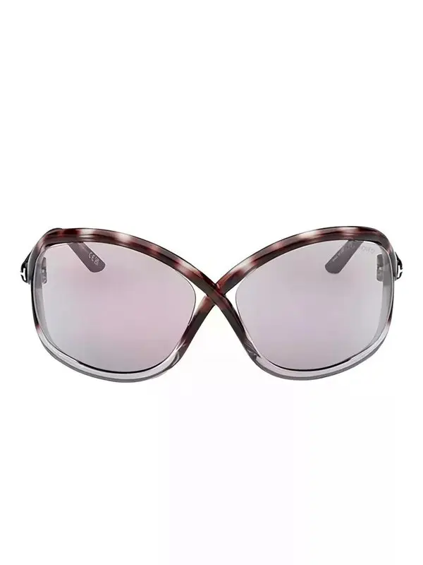 TOM FORD Geometric-frame Sunglasses - Brown