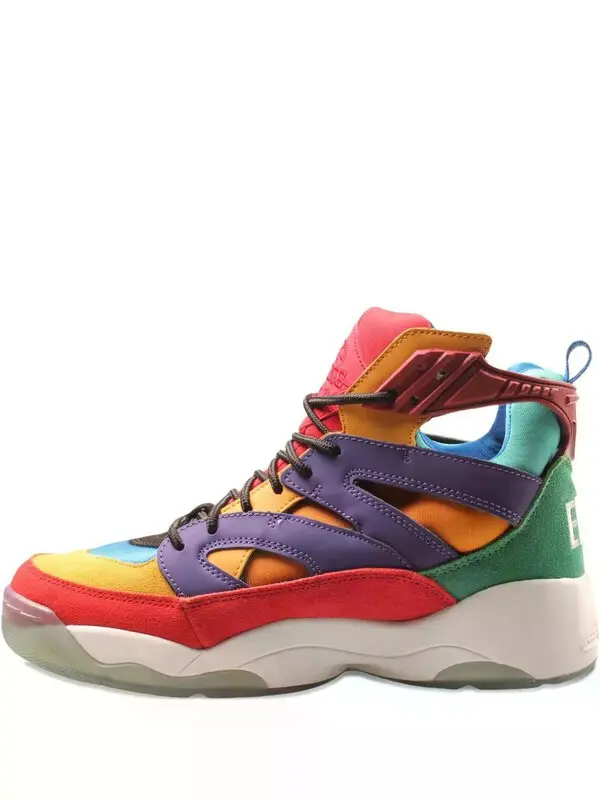 EWING Multicoloured Cut-out High-top Trainers