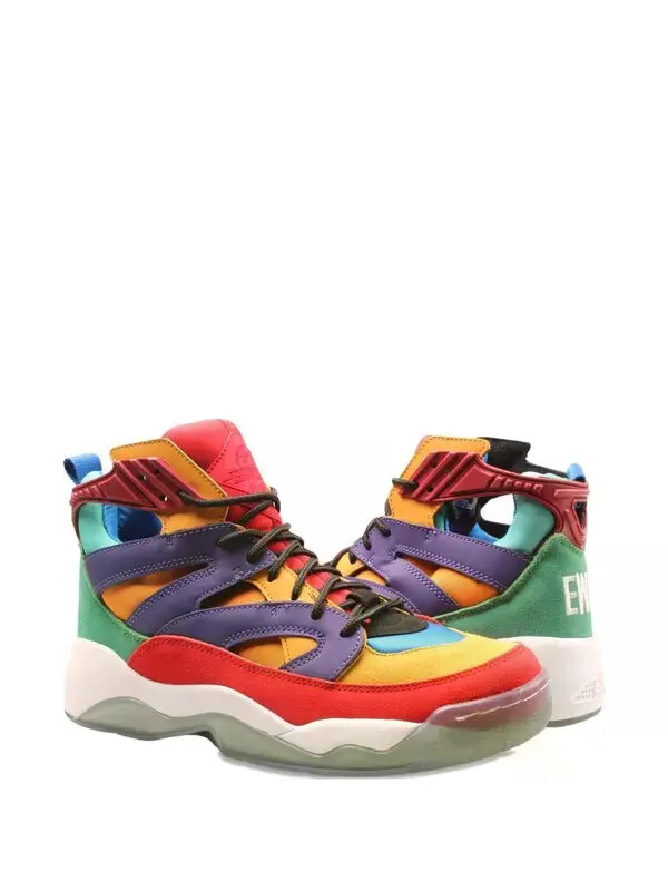 EWING Multicoloured Cut-out High-top Trainers
