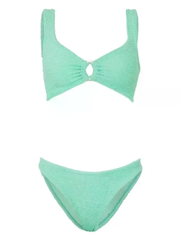Hunza G Julia Textured Bikini - Green