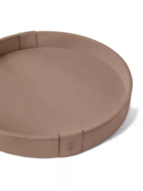 Brunello Cucinelli Leather Round Tray