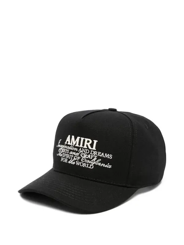 Amiri Cotton Baseball Cap - Black
