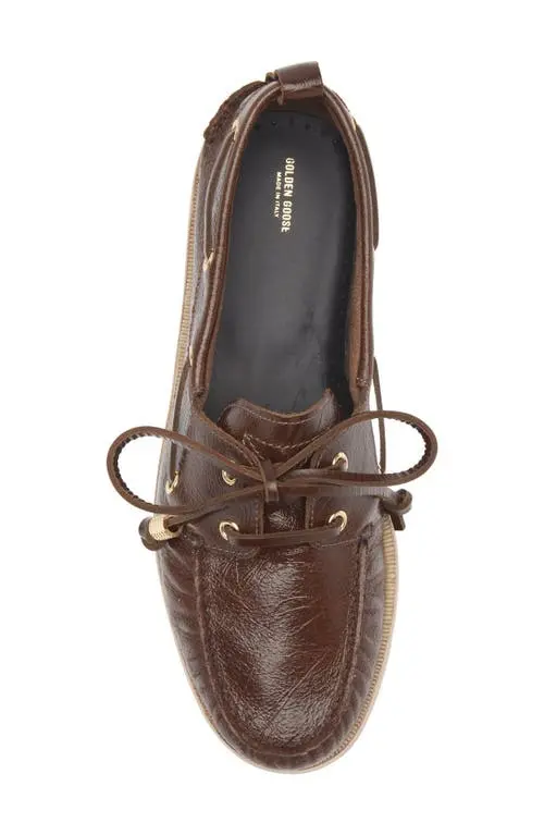 GOLDEN GOOSE Moc Toe Boat Shoe