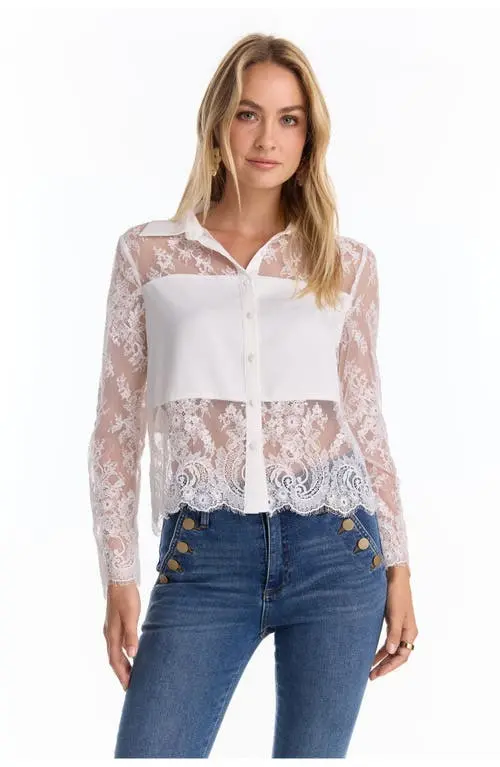 THE NOLI SHOP Vienna Lace Blouse - White