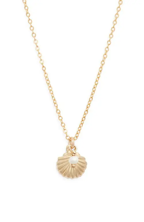 SET & STONES Shelly Pendant Necklace - Gold