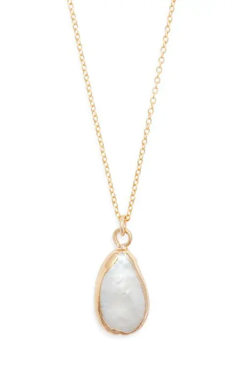SET & STONES Carrie Baroque Pearl Pendant Necklace - Gold