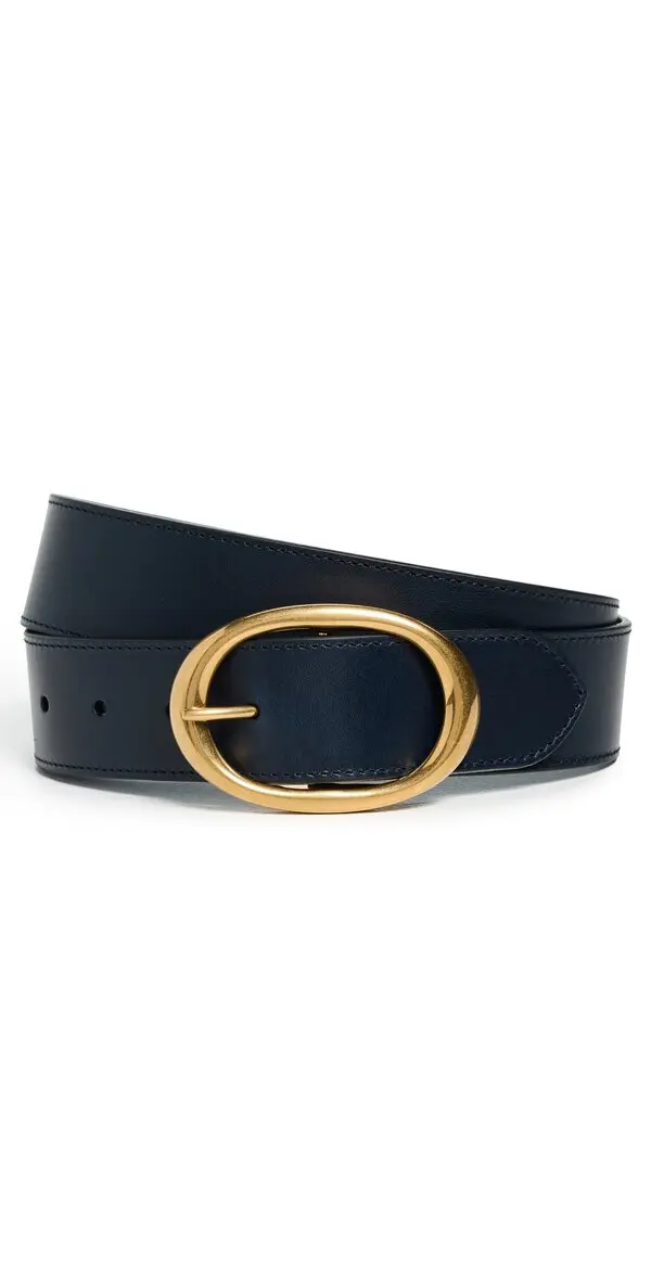 TWP Wide Cowhide Belt - Midnight