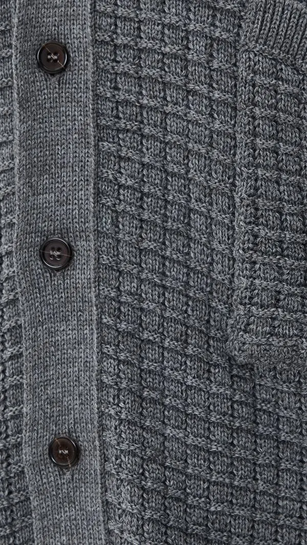 Universal Works Charlie Waffle Cardigan