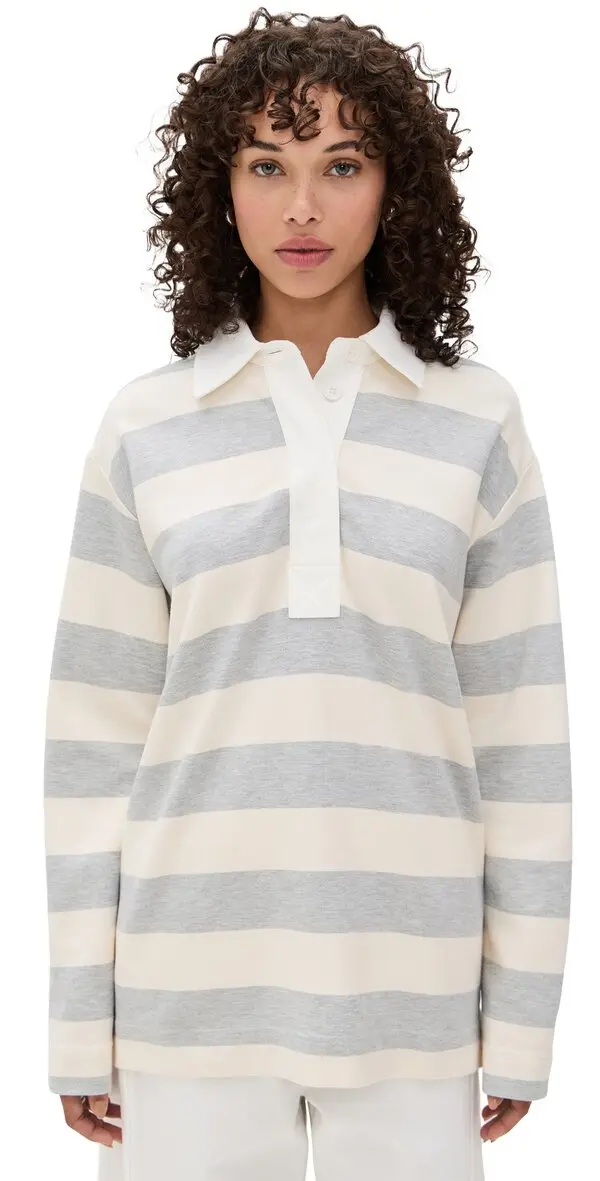 ALIGNE Striped Jersey Rugby Shirt