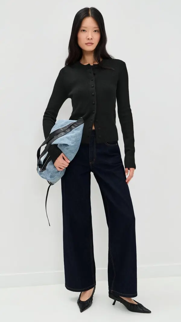 A.L.C. Skyler Cashmere Cardigan - Black