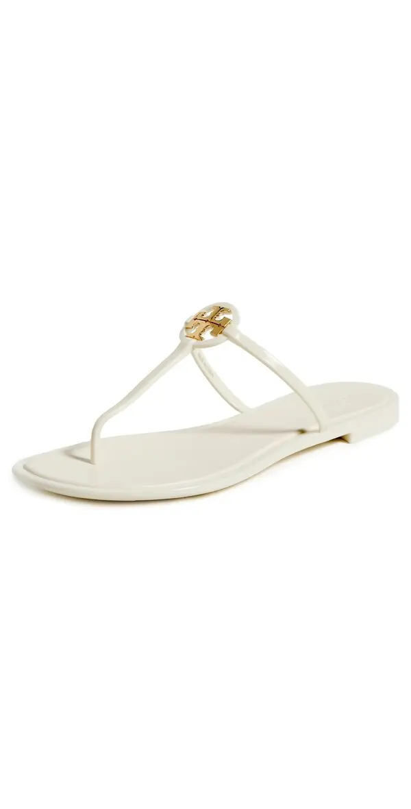 Tory Burch Mini Miller Jelly Sandals - Ivory/gold