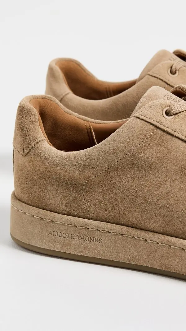 Allen Edmonds Barnes Suede Sneakers - Bone | Editorialist