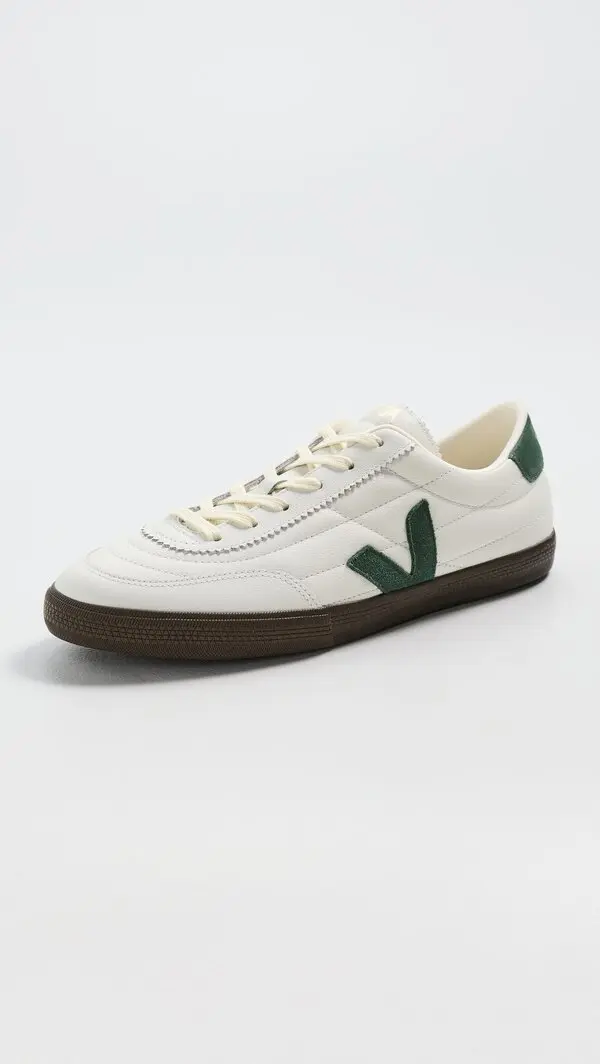 VEJA Panenka Leather Sneakers - White/cyprus/eagle