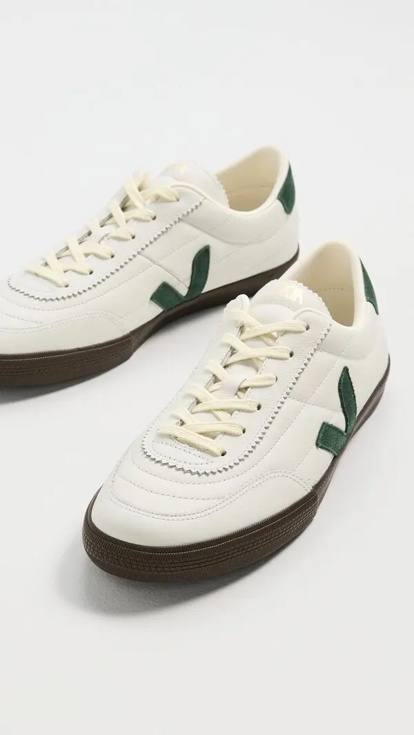 VEJA Panenka Leather Sneakers - White/cyprus/eagle