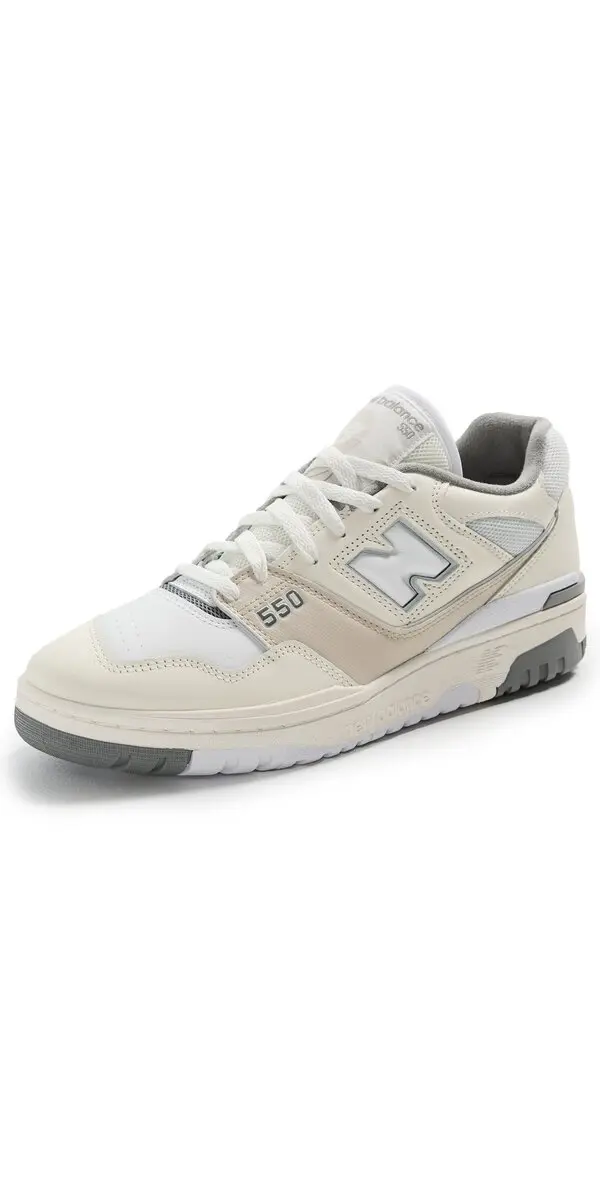 New Balance 550 Sneakers - White/White | Editorialist