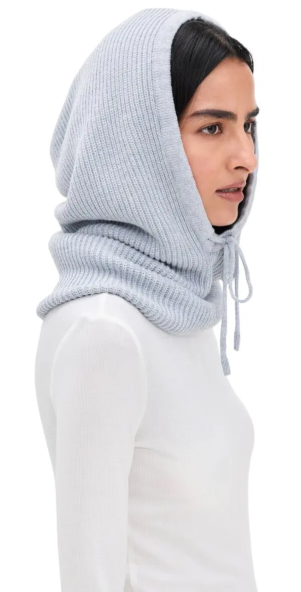 Hat Attack Ribbed Knit Balaclava - Grey