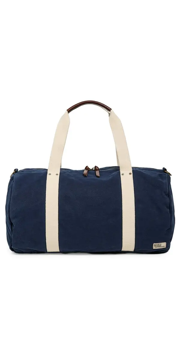 Ralph Lauren Canvas Duffle Bag - Navy/cream