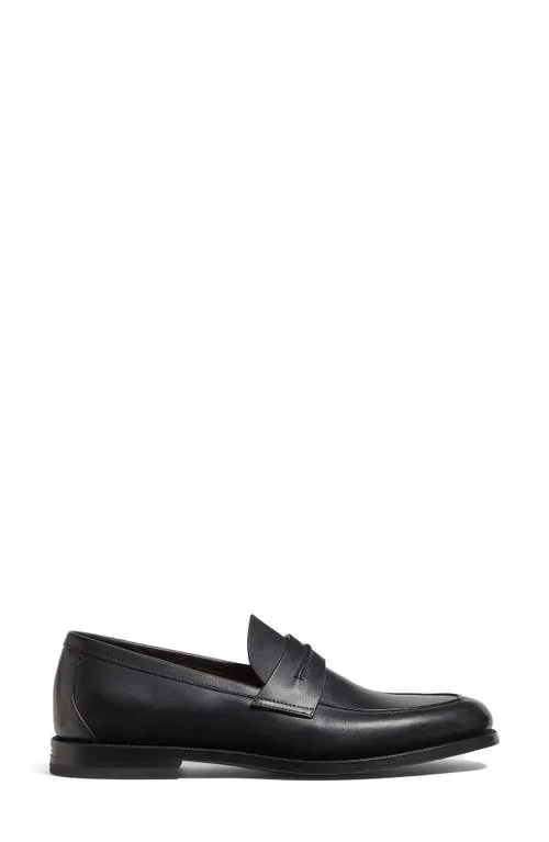 Zegna Leather Driving Loafer