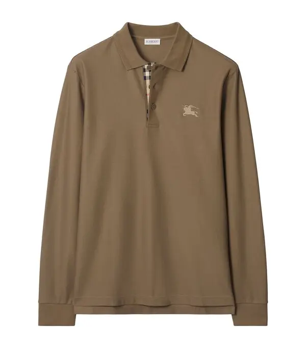 Burberry Cotton Long-sleeve Polo Shirt