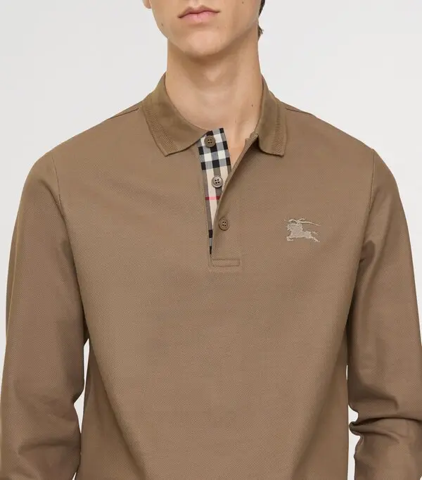 Burberry Cotton Long-sleeve Polo Shirt