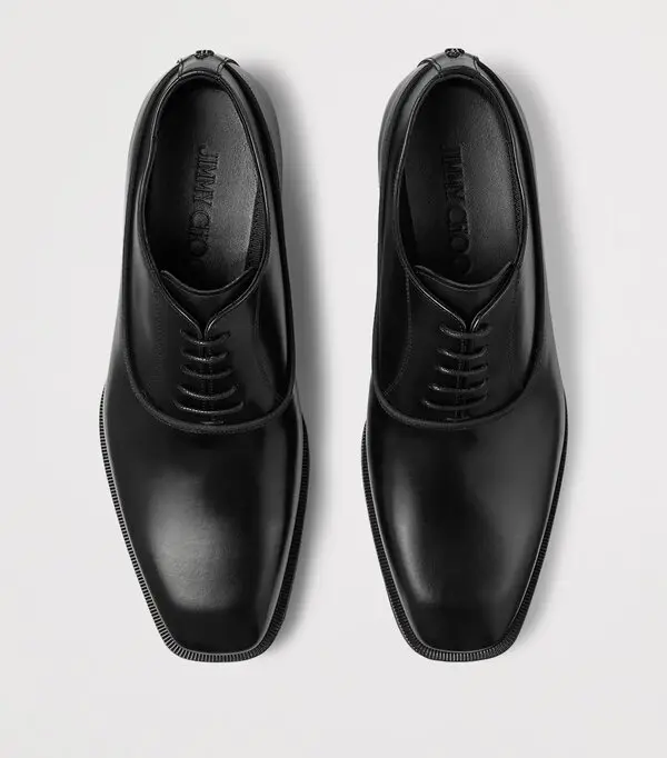 JIMMY CHOO Foxley Leather Oxford Shoes