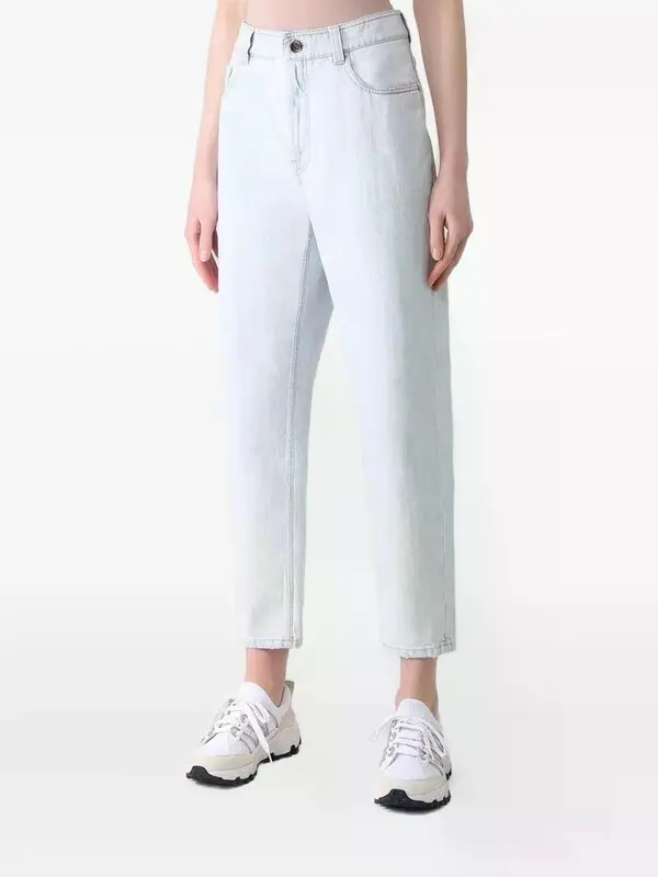 Brunello Cucinelli Straight-leg Jeans With Logo Patch