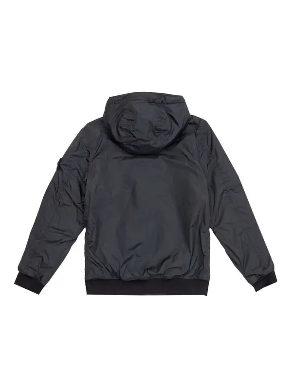 Stone Island Compass Patch Zip-up Hooded Jacket