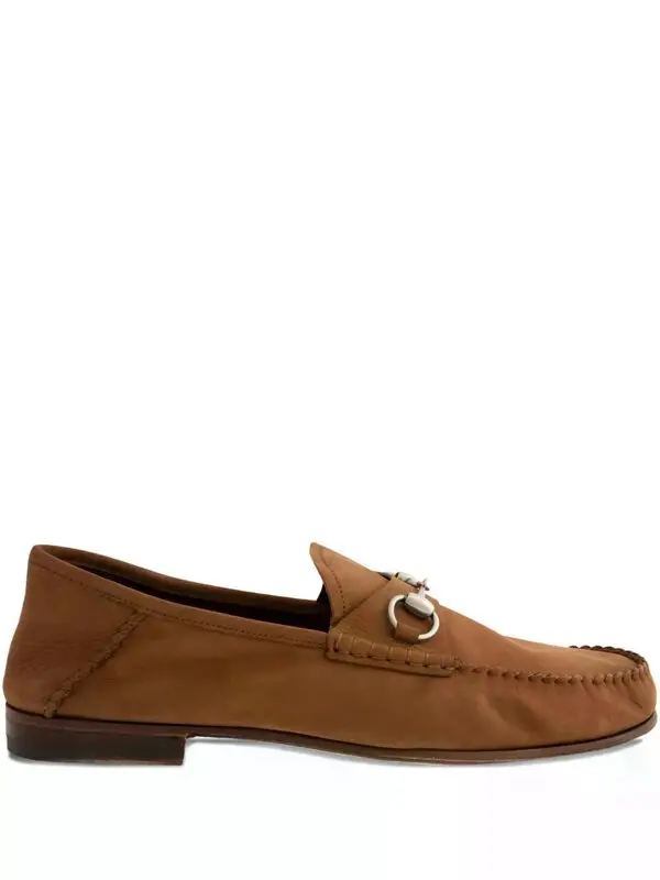 Gucci Horsebit Suede Loafers Brown Editorialist