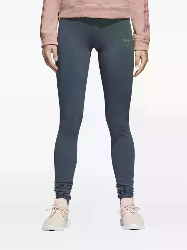 Adidas Logo-embellished Leggings - Blue