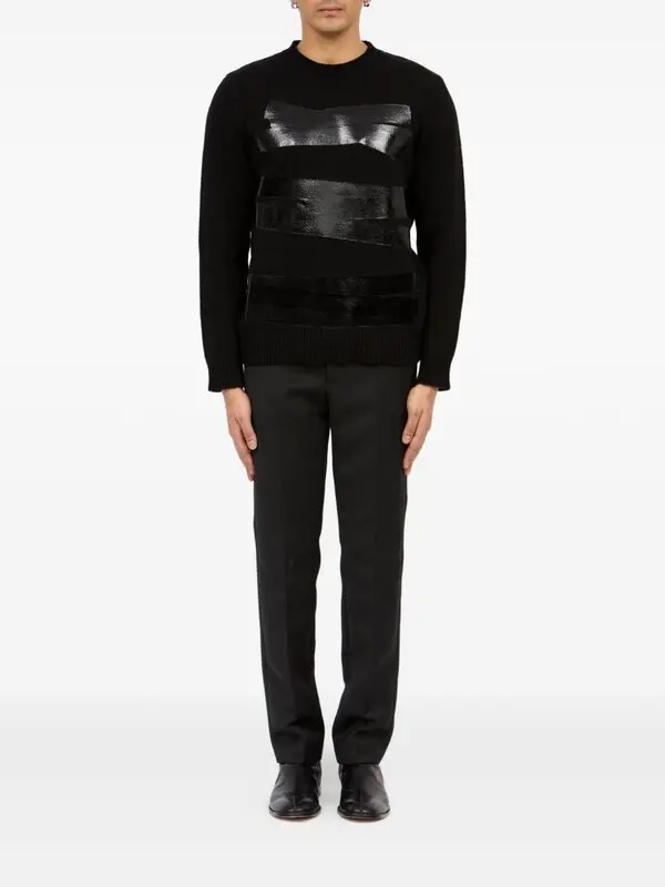 MAISON MARGIELA Metallic Striped Sweater