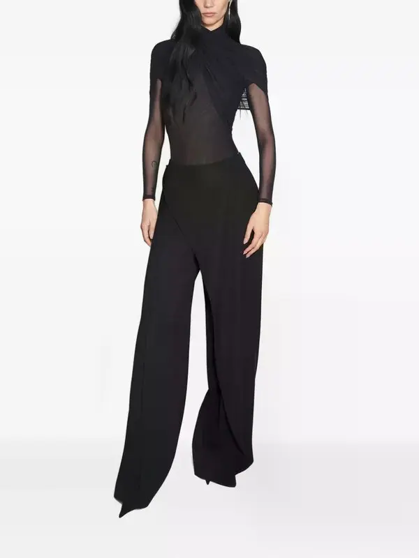 MUGLER Split-front Wide-leg Trousers