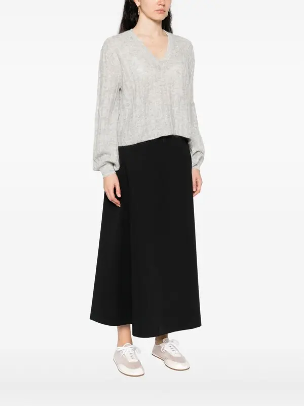 Twin-set V-neck Cropped Sweater