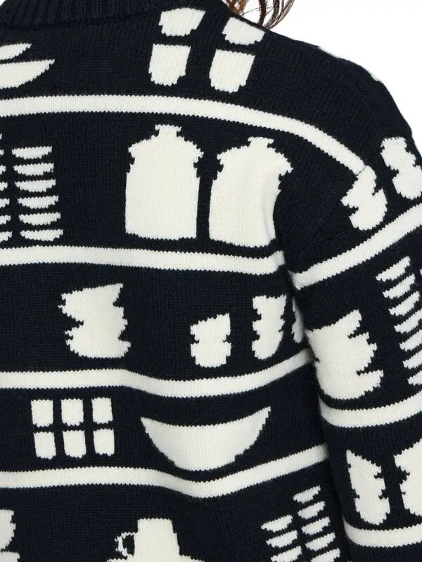 J.W.ANDERSON Tableware Pattern Knitted Sweater