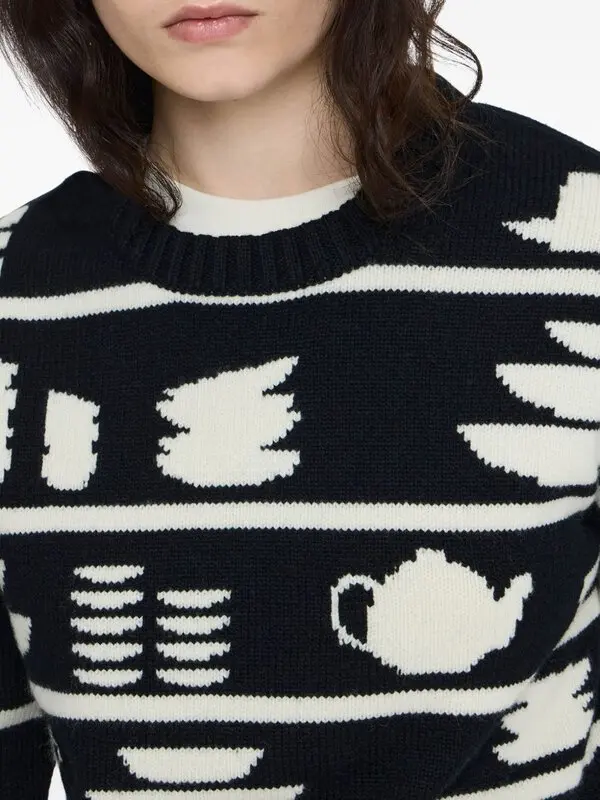 J.W.ANDERSON Tableware Pattern Knitted Sweater