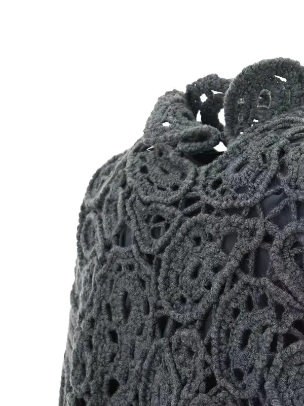 Brunello Cucinelli Crochet-lace High-neck Sweater