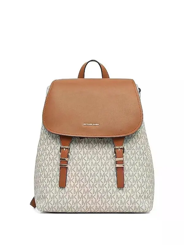 Michael Kors Monogram Flap Backpack