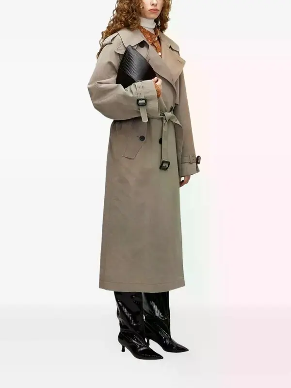 UMBER POSTPAST Belted Double-breasted Trench Coat