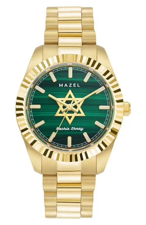 Rachie Shnay The Mazel Bracelet Watch - Malachite