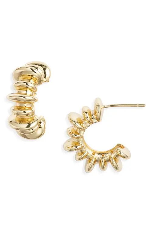 SET & STONES Revy Hoop Earrings - Gold